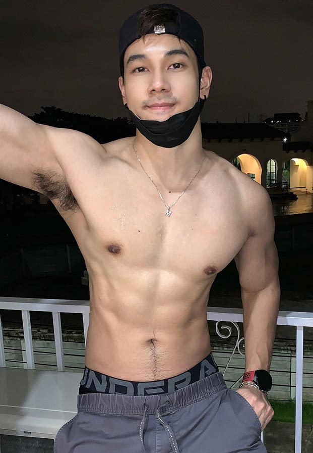 มาร์ค mz mkz หนุ่มหล่อ ออร่าจับ กล้ามแน่น เร้าใจ